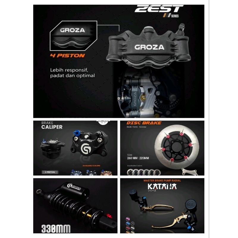 Jual Groza sok breker kaliper master rem motor | Shopee Indonesia
