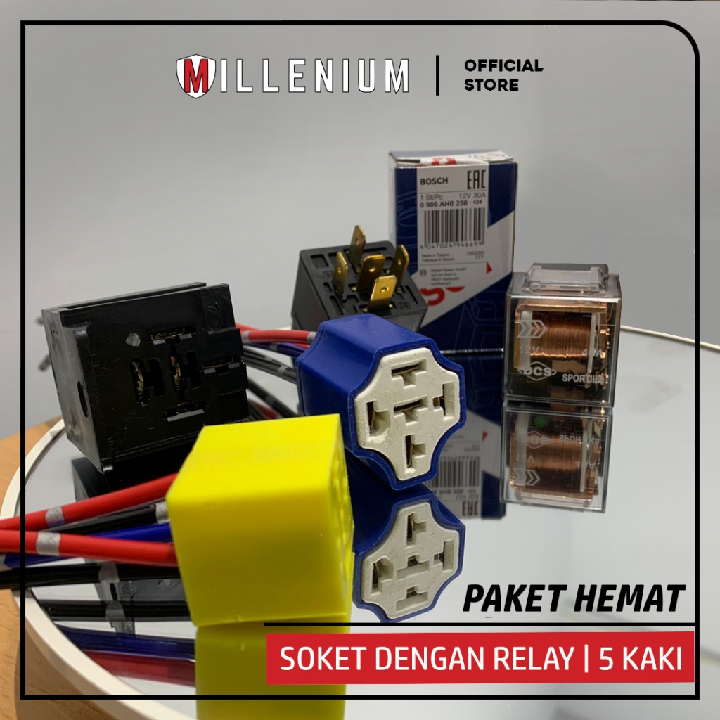 Jual Soket Relay Bangku Socket Cable Rumah Relay Gandeng Dengan Relay Kaki 5 Pin Pemutus Arus ...