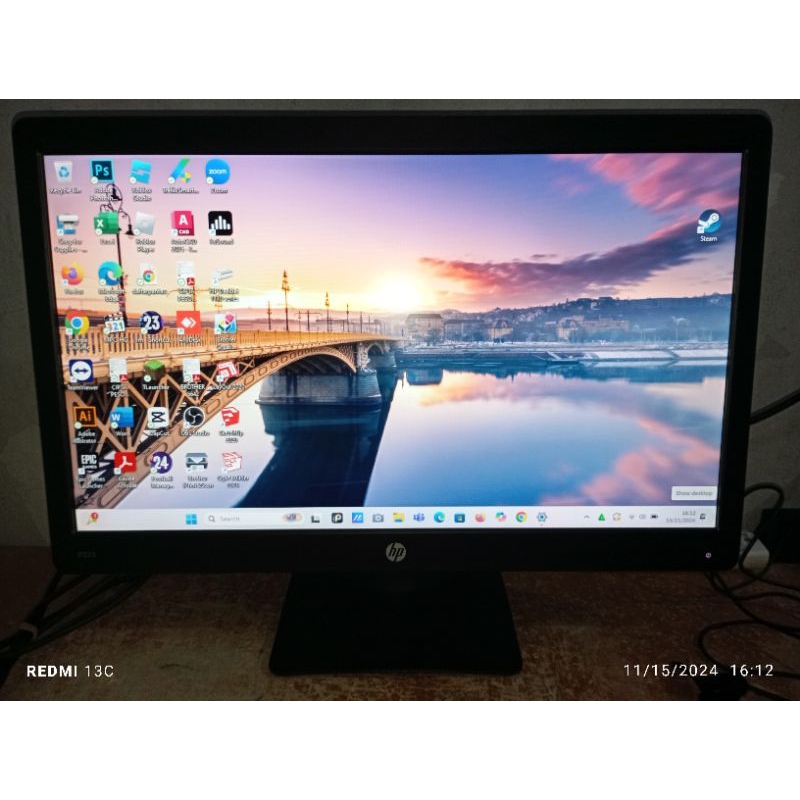 Jual Monitor LED HP 22 inch wide screen normal | Shopee Indonesia