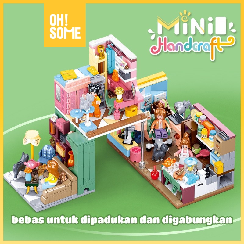 Jual OHSOME Sluban MINI handmade - kitchen M38-B1016A / bedroom B1016D ...