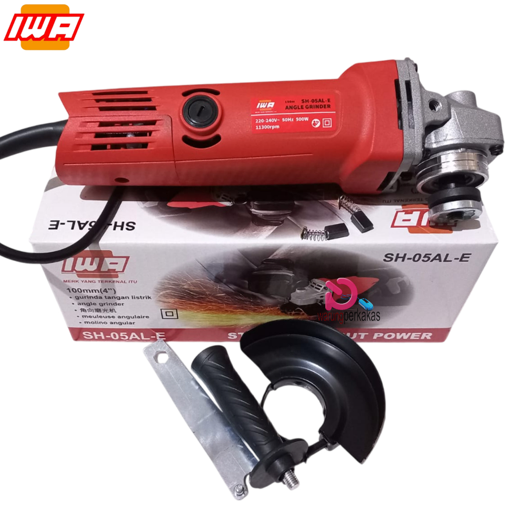 Jual IWA Angle Grinder 4" SH05 | Mesin Gerinda Tangan Listrik 100mm ...