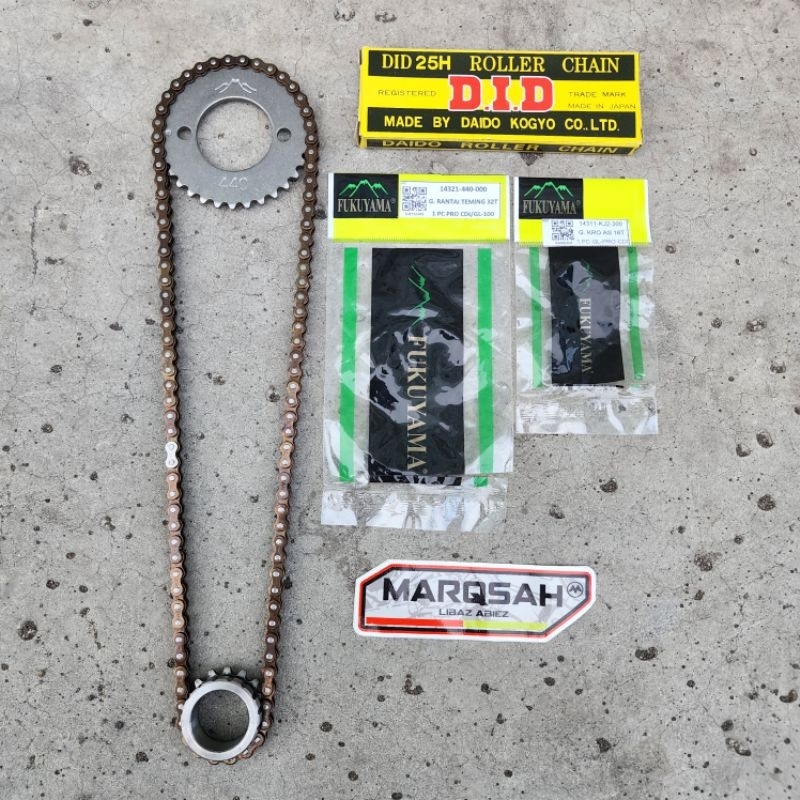 Jual Rantai Keteng Rantai Kamprat series 98L 100L 102L 104L rantai did ...