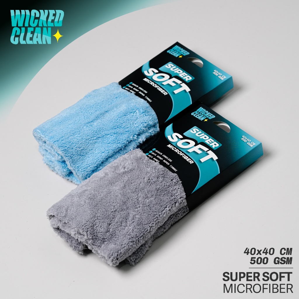 Jual Super Soft Microfiber 500 gsm | Wicked Clean - Microfiber Lap ...