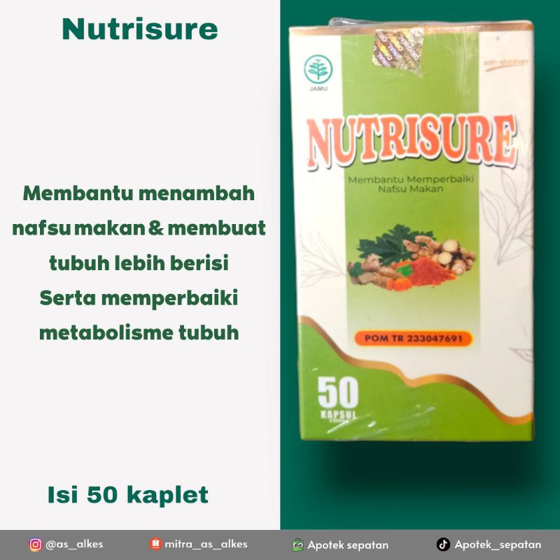 Jual NUTRISURE 50kaplet penambah nafsu makan | Shopee Indonesia
