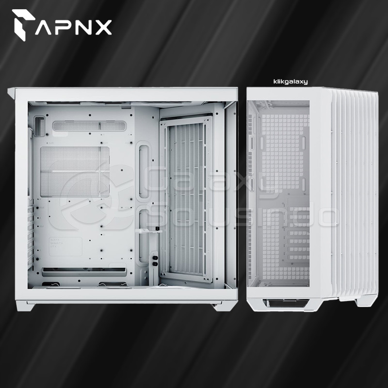 Jual APNX V1 MESH ATX Tempered Glass Gaming Case - Black White | Shopee ...