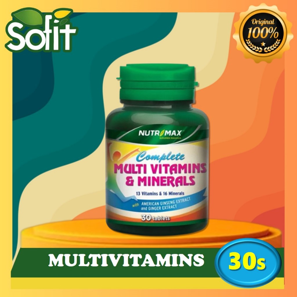 Jual Nutrimax Complete Multivitamins & Minerals 30s - Daya Tahan Tubuh ...