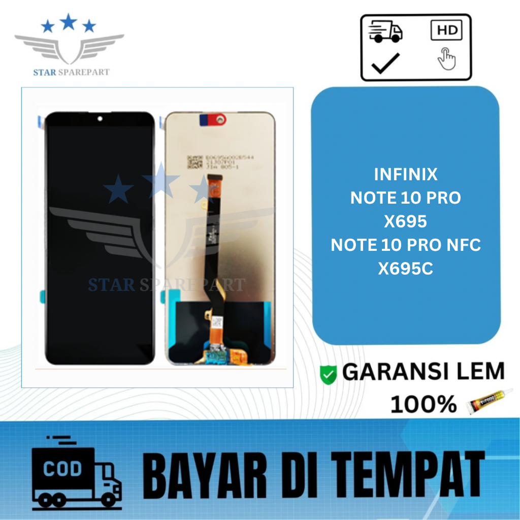 Jual LCD TOUCHSCREEN INFINIX NOTE 10 PRO / X695 / NOTE 10 PRO NFC ...