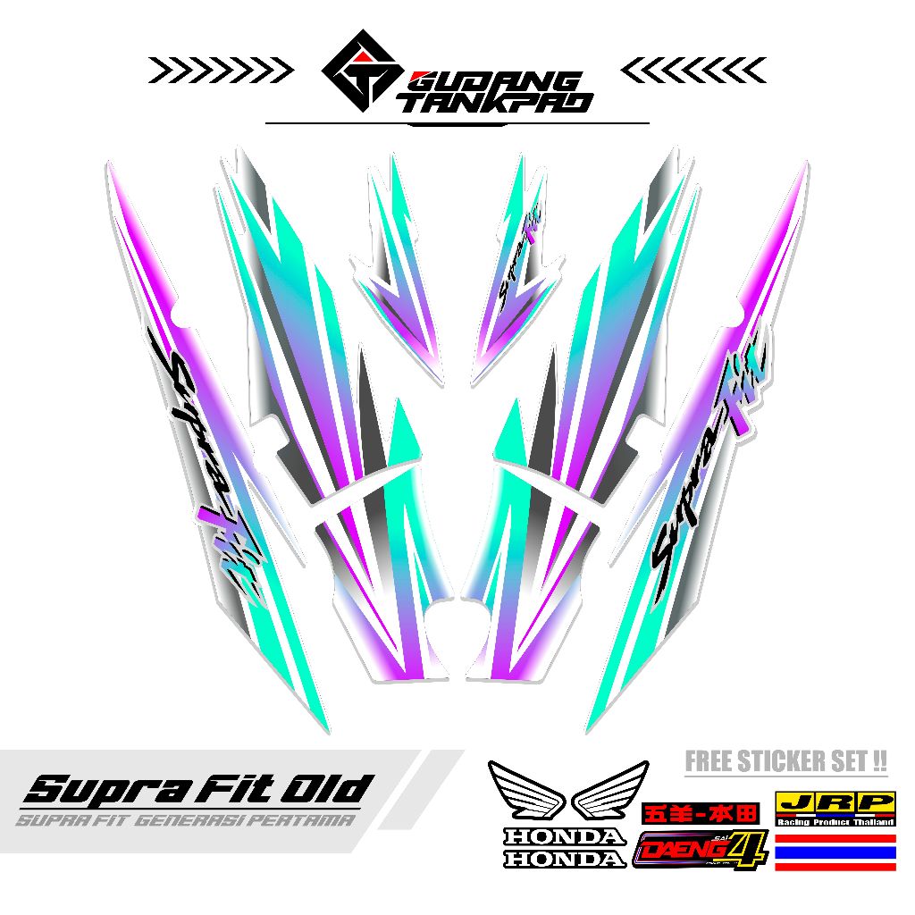 Jual STRIPING MOTOR SUPRA FIT OLD 110 / MTF 5 / STRIPING SUPRA FIT LAMA ...