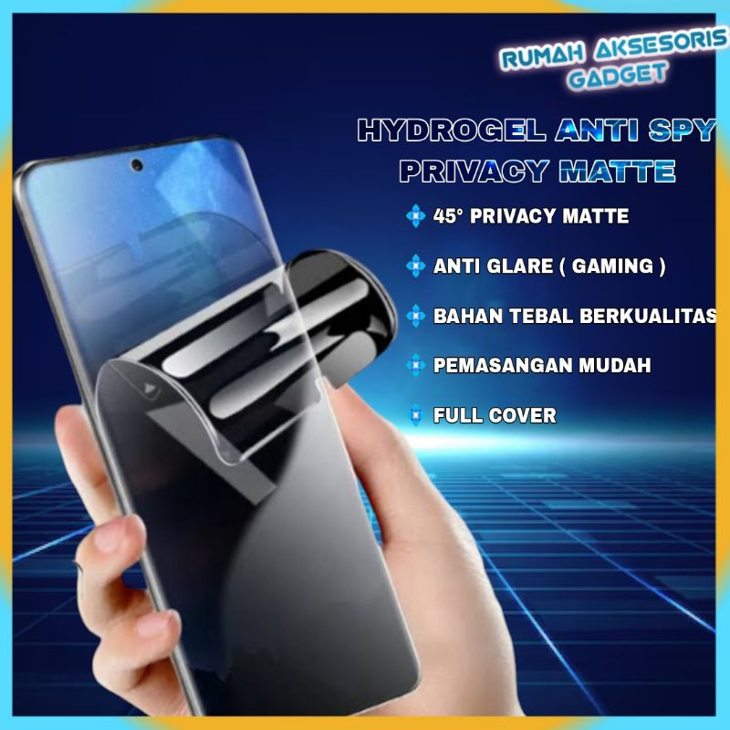 Jual HYDROGEL ANTI SPY MATTE PRIVACY REALME pelindung layar hp 2 Pro 3 ...