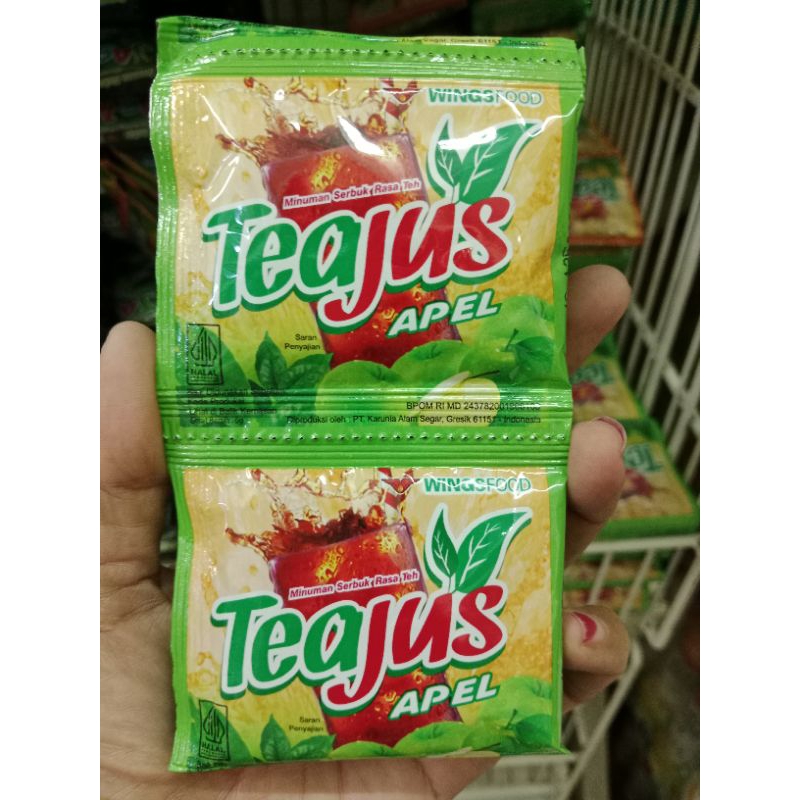 Jual TEAJUS RASA APEL 1 RENCENG ISI 10 SACHET | Shopee Indonesia