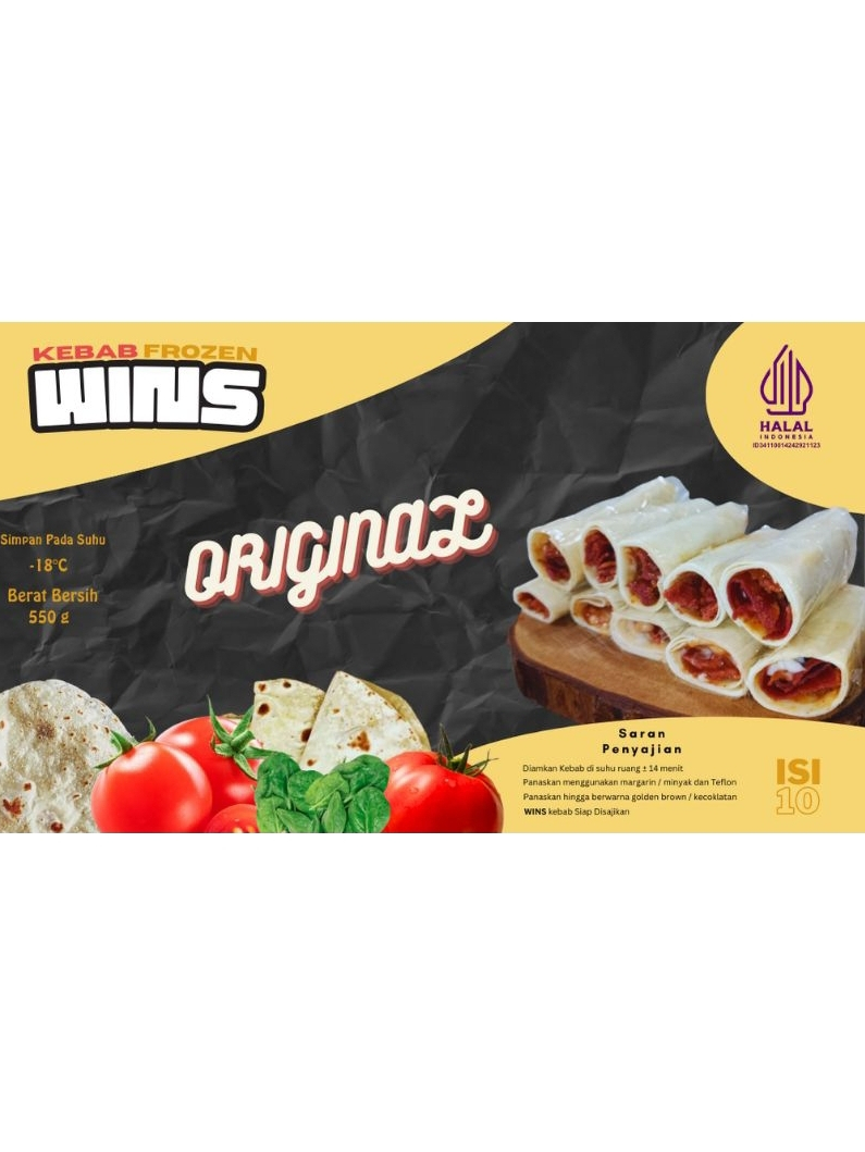 Jual KEBAB MINI FROZEN WINS RASA ORIGINAL - isi 10 Halal | Shopee Indonesia