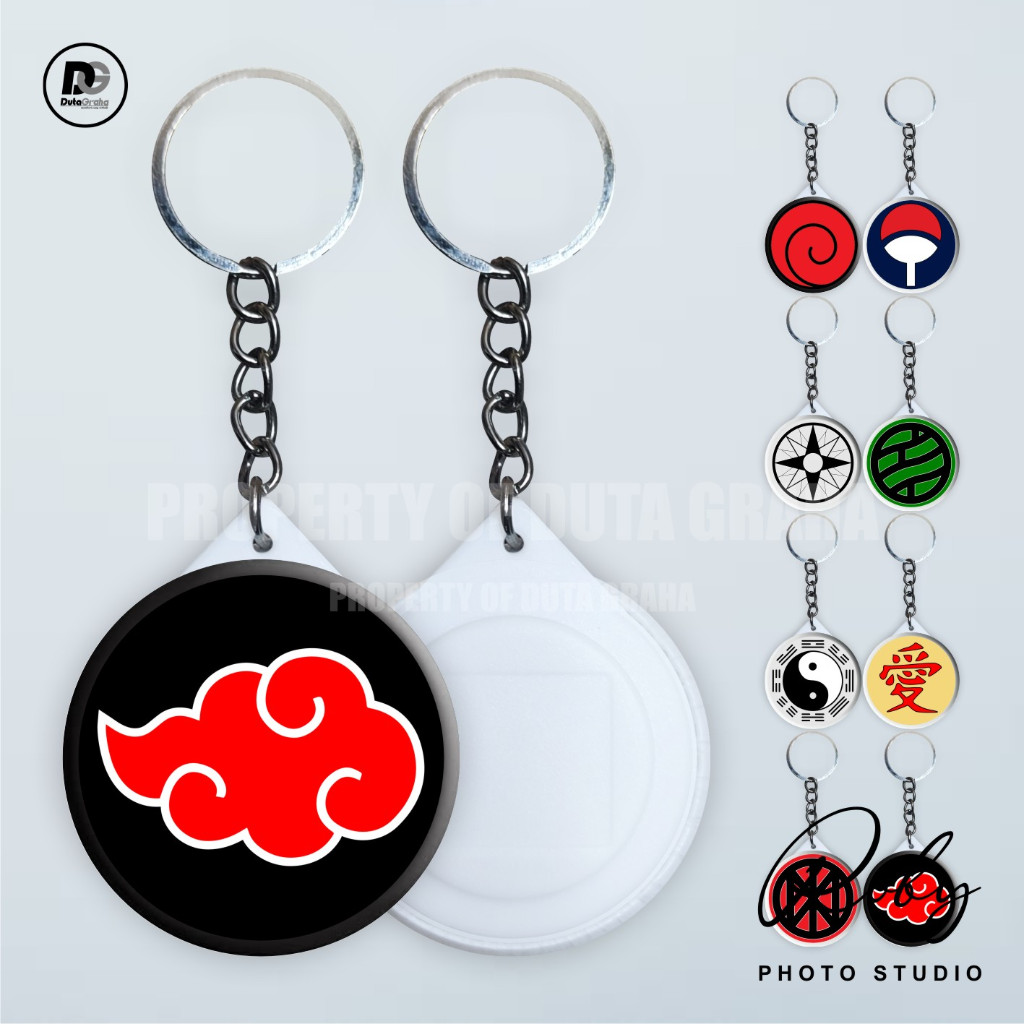 Jual [KEYRING PRESS] NARUTO CLAN SIMBOL Gantungan Kunci Keychain ...