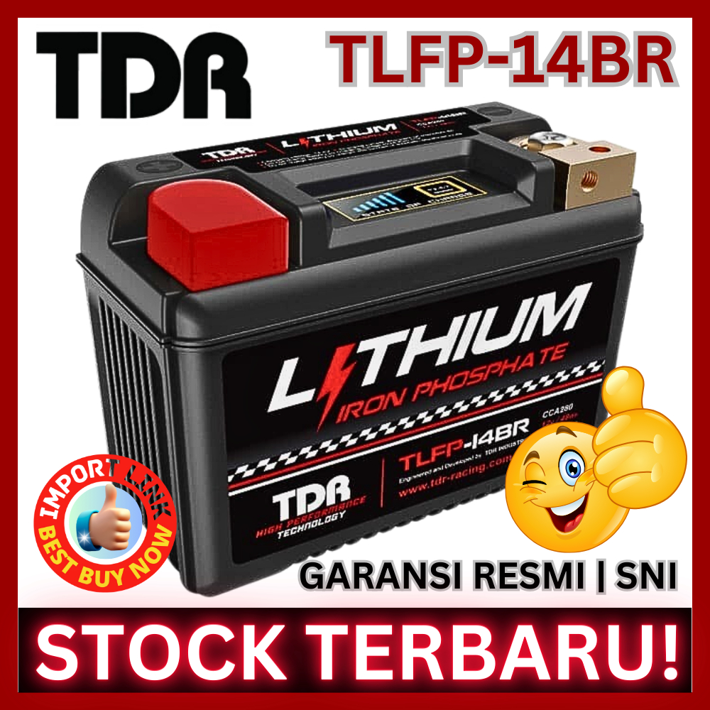 Jual Aki Motor TDR Lithium Iron Phosphate LiFePO4 Accu Battery TLFP 4L ...