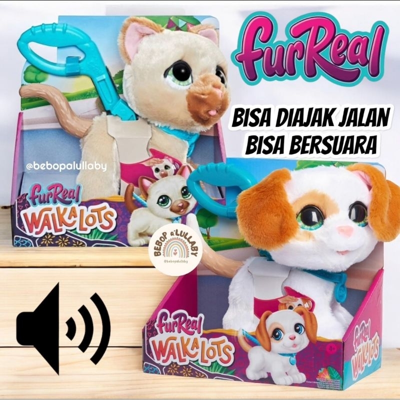 Jual [NEW SERIES!] FURREAL WALKALOTS DOG / CAT ORIGINAL HASBRO (BIG WAGs) boneka ANJING / KUCING ...