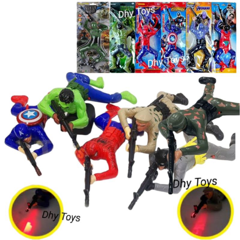 Jual MAINAN SUPERHERO AVENGENGERS ARMY MERAYAP MENEMBAK ROBOT AVENGERS ...