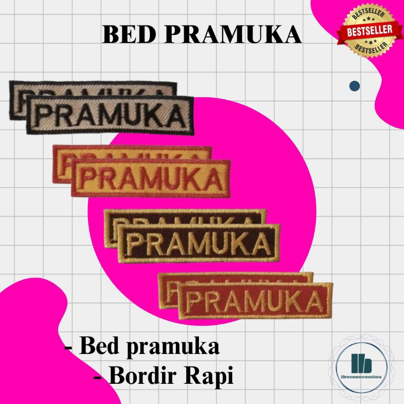 Jual BED BORDIR PRAMUKA, BED NAMA BED UNTUK ANAK PRAMUKA PREMIUM ...