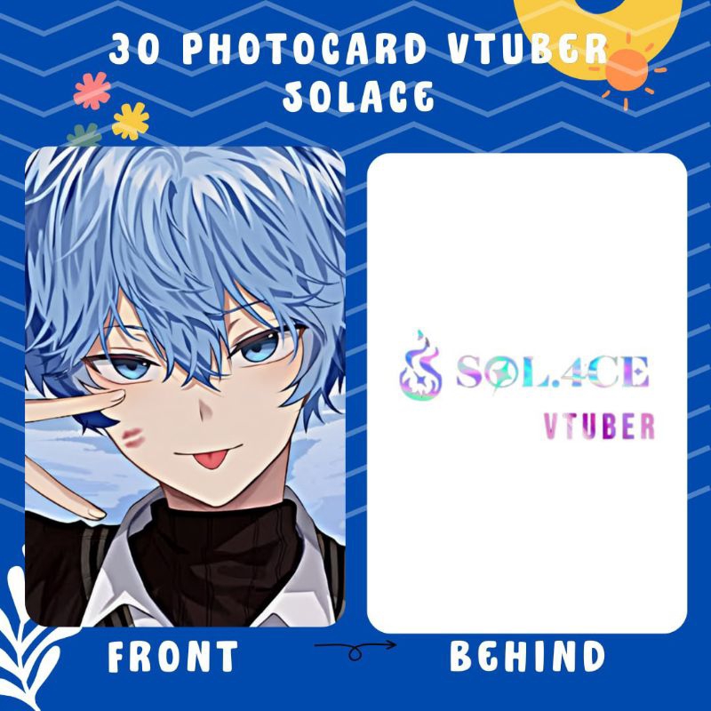 Jual [30 PCS] PHOTOCARD VTUBER SOLACE HARRIS CAINE | MIKAZUKI ARION ...