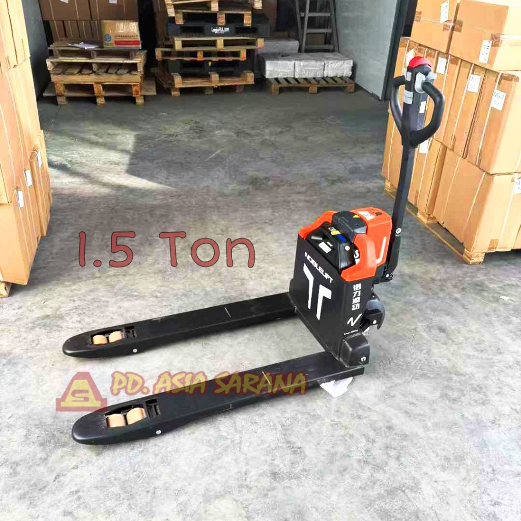 Jual Electric Hand Forklift Pallet 1.5T Ton Lift Barang Roda Elektrik ...