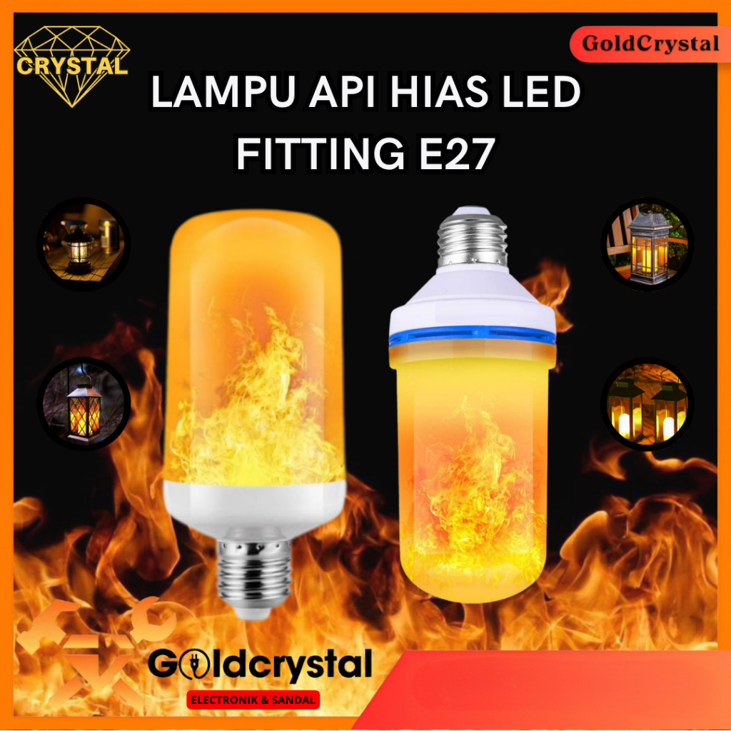 Jual Lampu Api Lampu Obor Led Bohlam Api Lampu Api Led 10 Watt Lampu ...