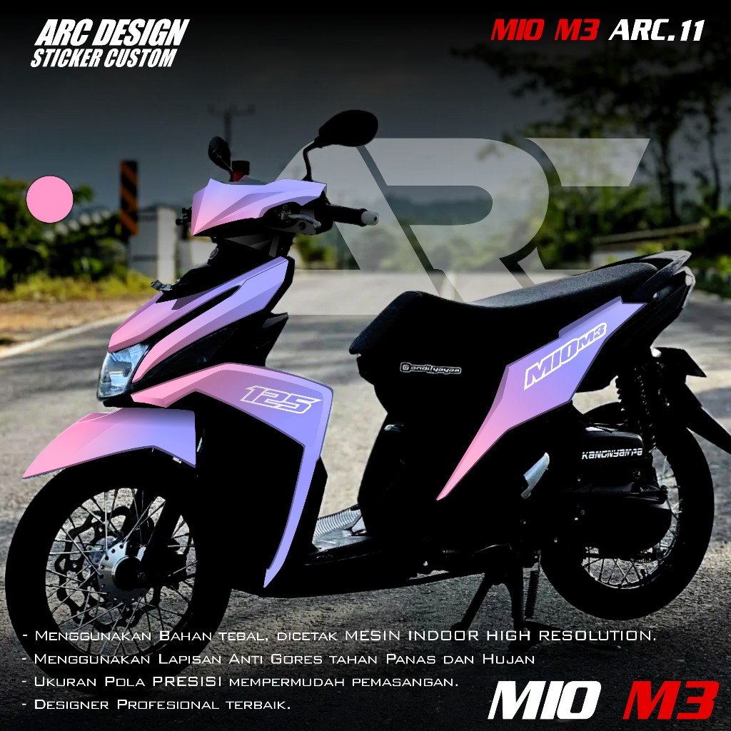 Jual (COD PROMO) TERBARU Decal Sticker Yamaha Mio M3 125 Full body ...