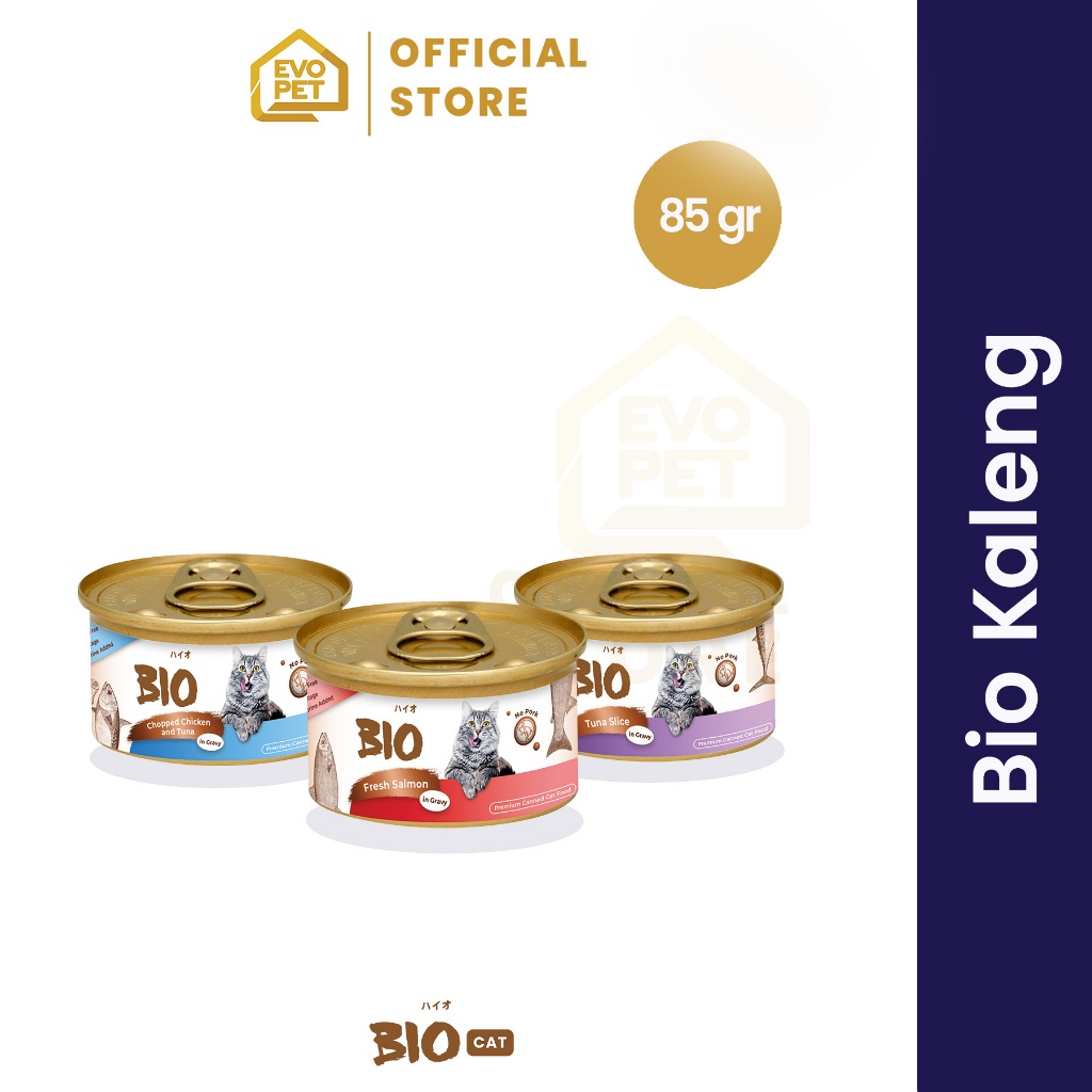 Jual BIO Cat Kaleng Makanan Kucing Basah 85gr | Shopee Indonesia