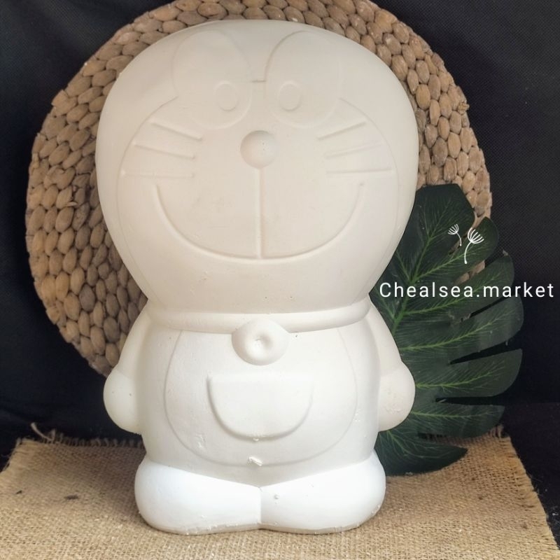 Jual patung gypsum lukis celengan doraemon Besar | Shopee Indonesia