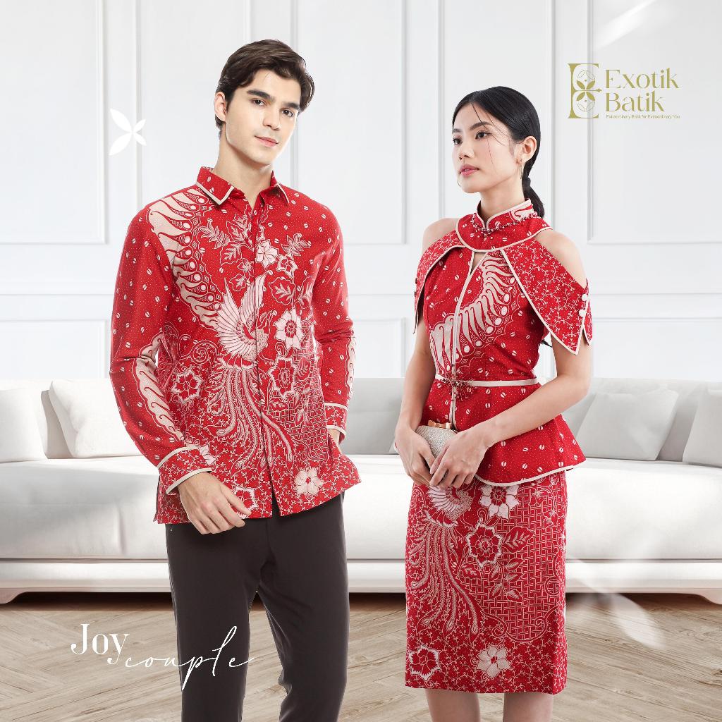 Jual Joy Batik Dress/Batik Couple Set/Batik Pesta/Batik Kondangan/Batik ...