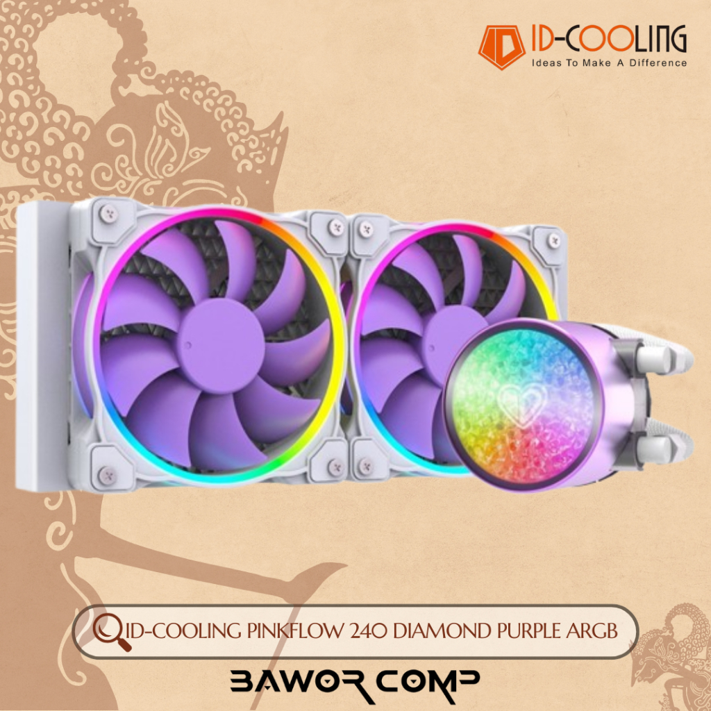 Jual ID-COOLING PINKFLOW 240 Diamond Purple ARGB Sync AIO CPU Water Cooling | Shopee Indonesia