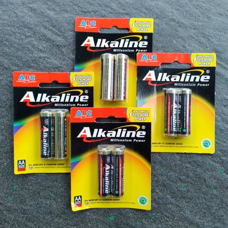 Jual Batu Baterai Alkaline ABC AA [ A2 ] ( Set ) [ Original ] | Shopee ...