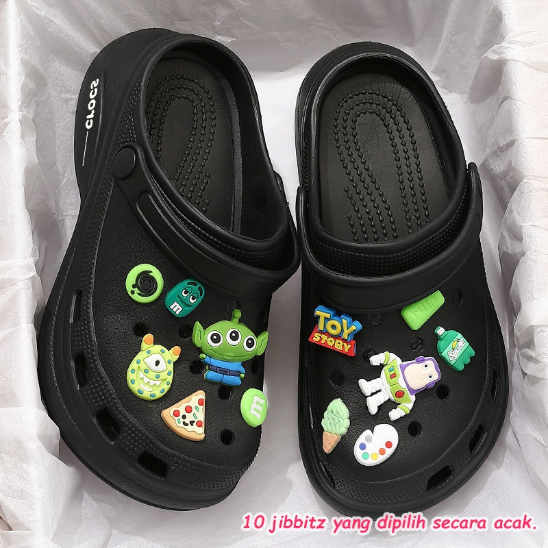 Jual Sandal CROC S Baim Wanita Import Nyaman kodok jelly Lucu Karet ...