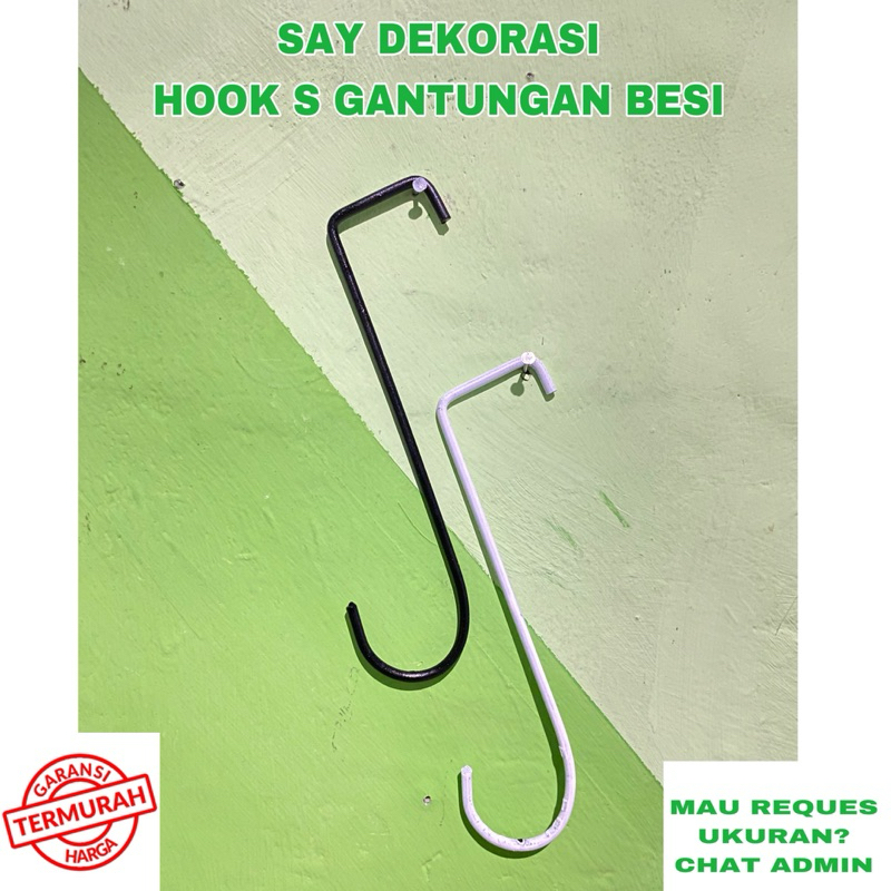 Jual SAY DEKORASI TYPE 78 hook s gantungan besi/PENGAIT BESI/[PROMO ...