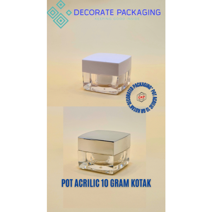 Jual Pot Acrilic 10 Gr Kotak Series / Pot Cream / Pot Acrilic / Cream ...
