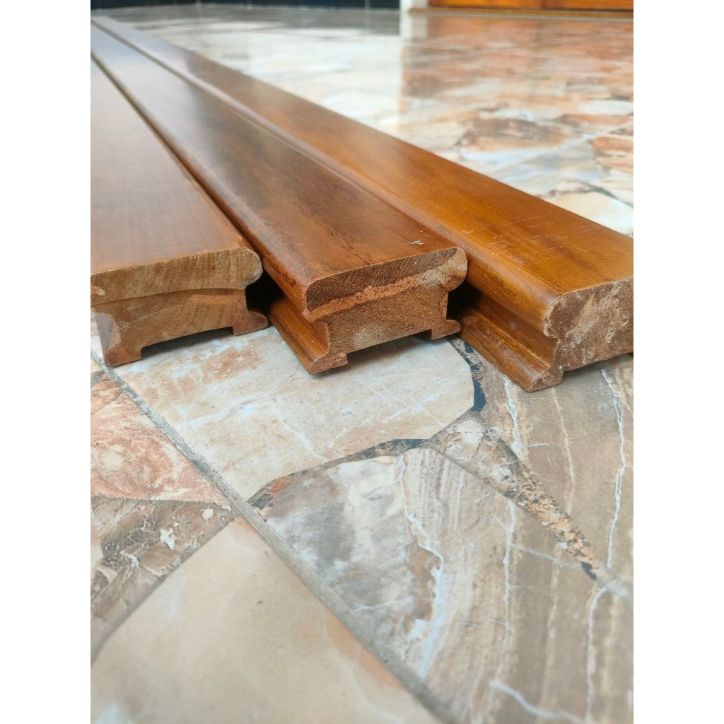 Jual HAND RAILING/PEGANGAN TANGGA KAYU JATI KLASIK | Shopee Indonesia