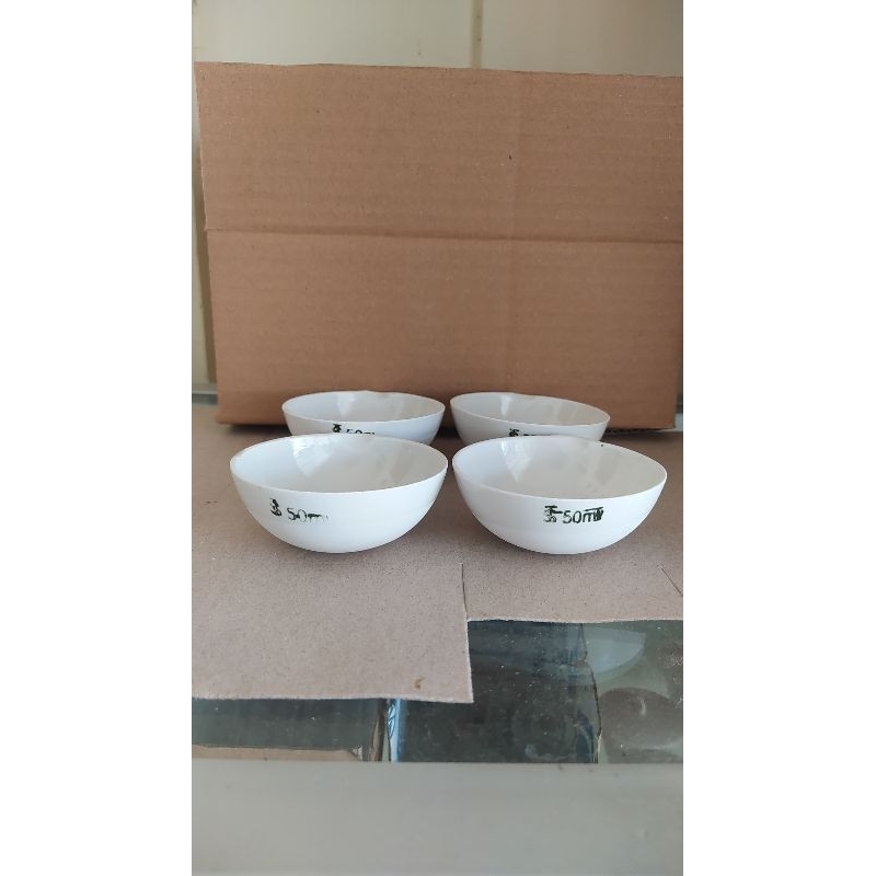 Jual CAWAN PORSELEN 50ml_ Cawan Penguap _ Evaporating dish 50 ml ...
