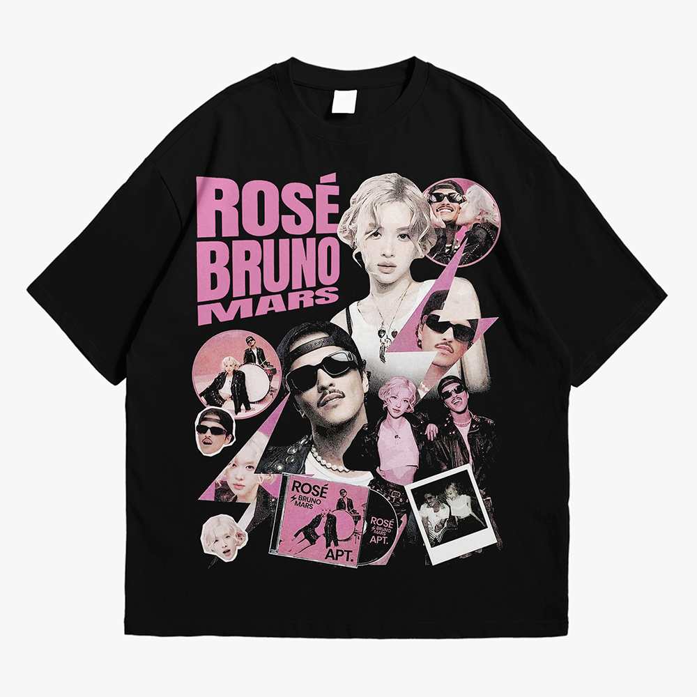 Jual ROSÉ & Bruno Mars - APT. / Big Size T-Shirt / Ukuran U.S.A / Kaos Hip-Hop / Cotton Combed ...