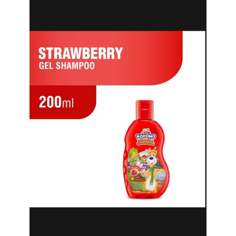 Jual KODOMO shampoo gel strawberry botol uk 200ml | Shopee Indonesia