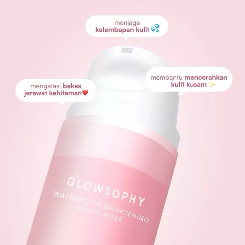 Jual Glowsophy Watermelon Moisturizer Skin Barrier Niacinamide Gel Day and Night Skincare 100 ml ...