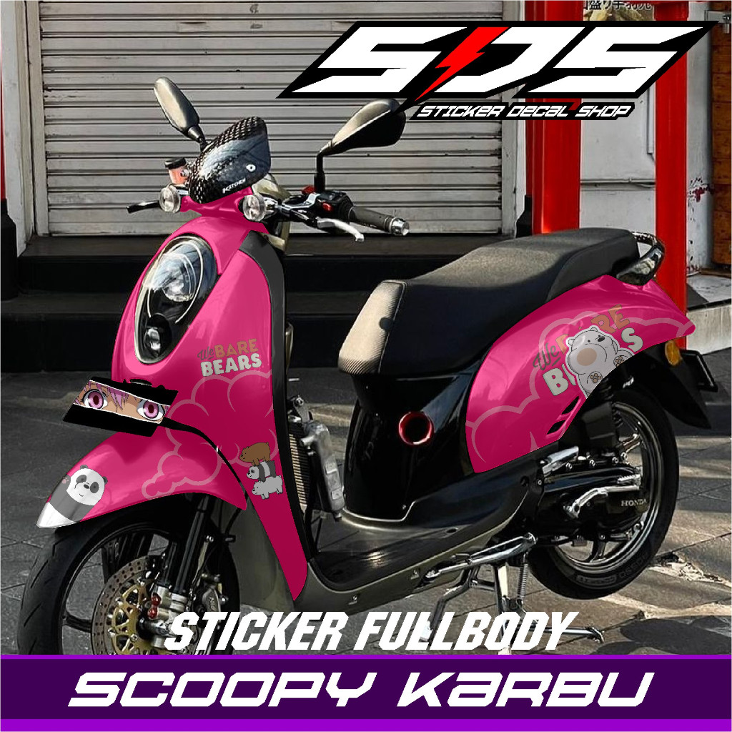 Jual TERBARU Decal Sticker Honda Scoopy Karbu Full body TH 2010 2011 ...