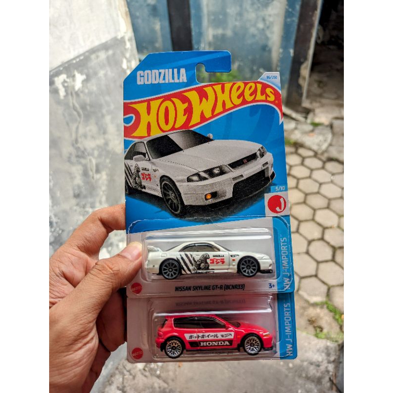 Jual Hotwheels R33 Godzilla dan Civig Eg | Shopee Indonesia