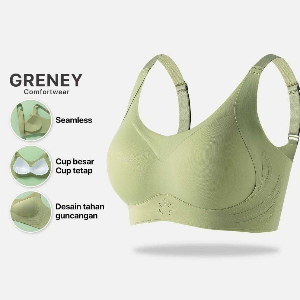 Jual KODE K84S GRENEYGbrasBra Sport Seamless Menopang Bergesper NonSlip ...