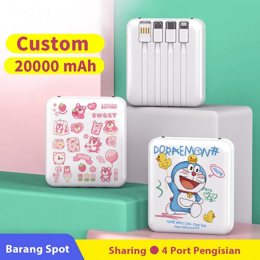 Jual Diskon 6 MIVOK Powerbank Custom 2mah Led Gambar Kustom Power Bank ...