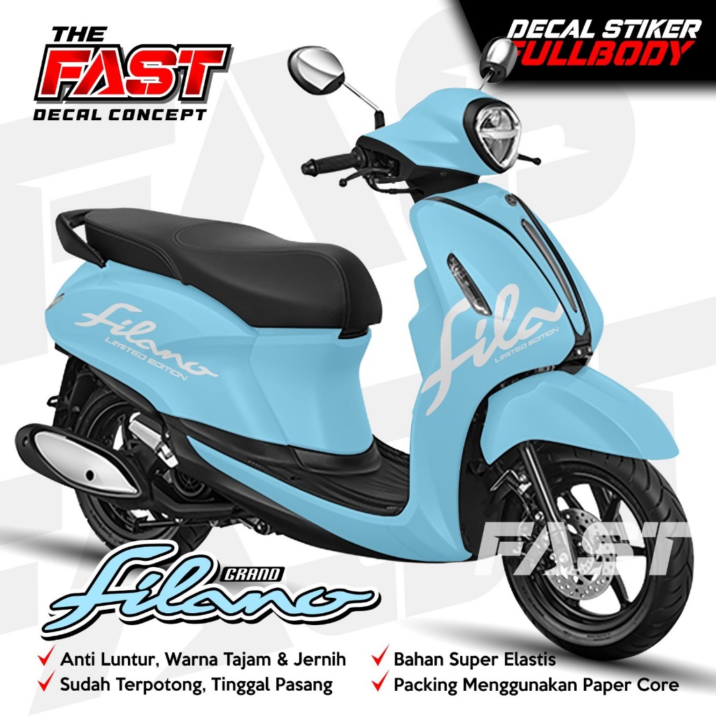 Jual Stiker Decal Yamaha Filano Fullbody Motif Simpel Polos Keren ...