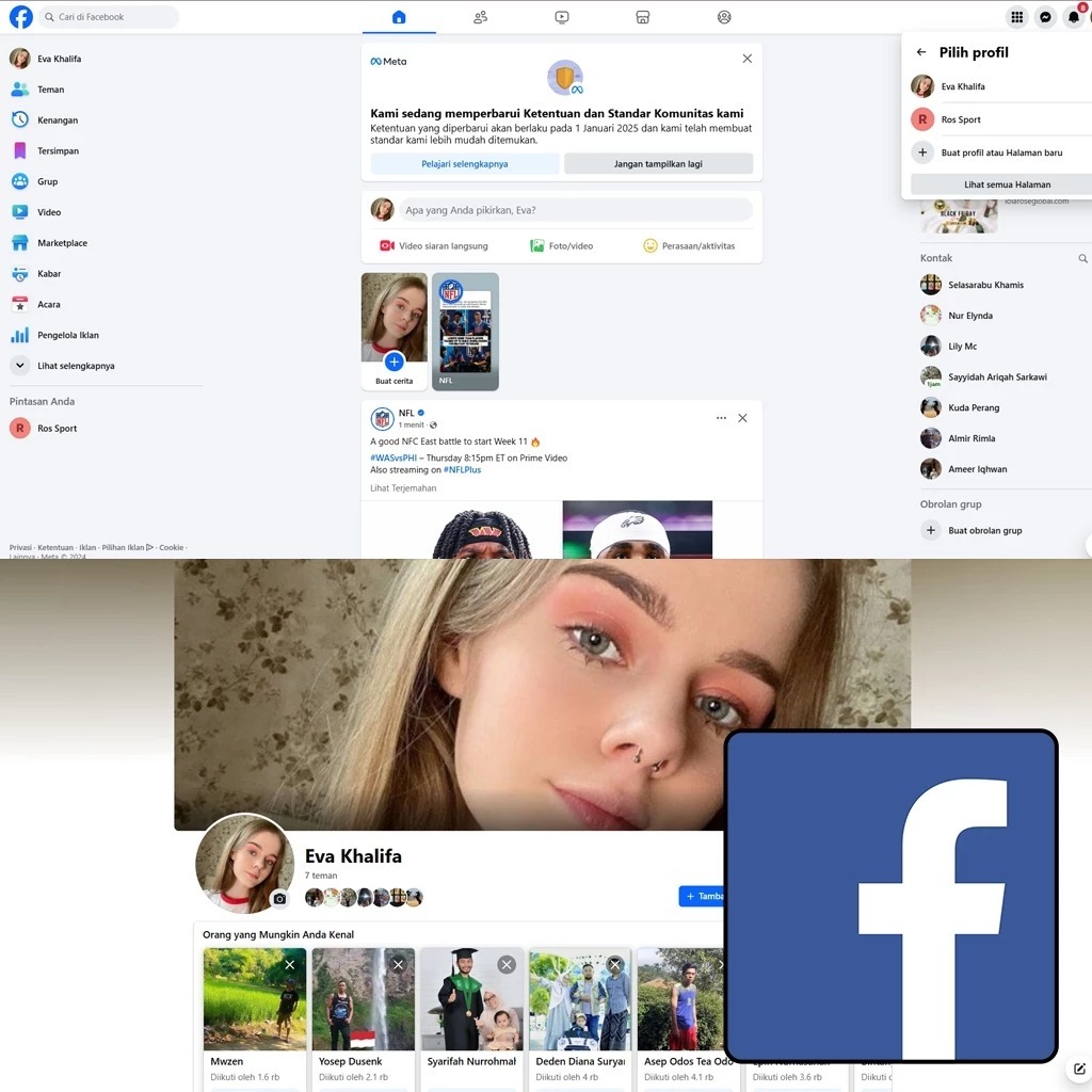 Jual Akun Facebook Profile Ganda - 2 Profile Garansi | Shopee Indonesia
