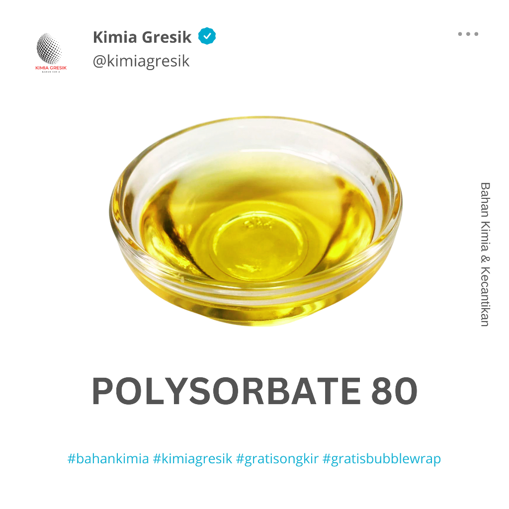 Jual Polysorbate 80 Cosmetic Grade Polisorbat Tween 80 100 gr | Shopee ...