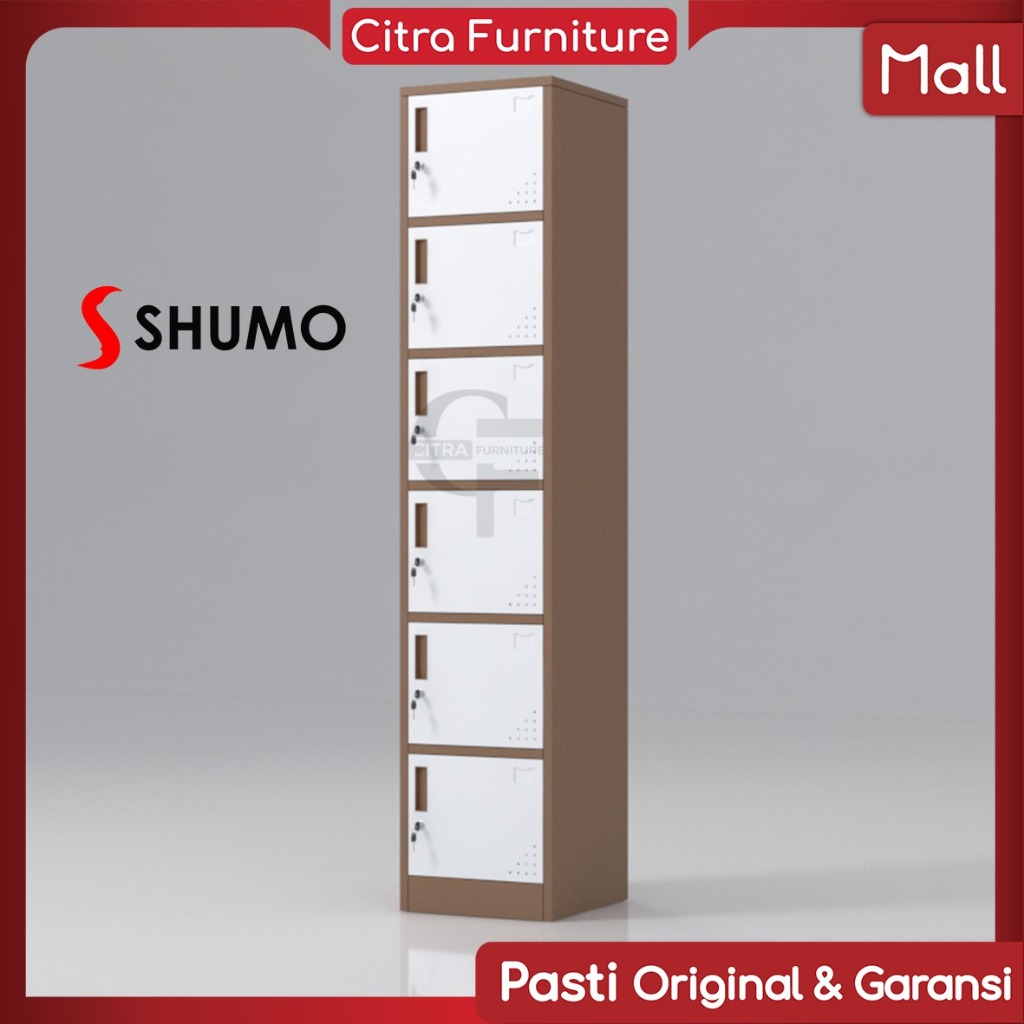 Jual Citra Furniture Lemari Loker Besi 6 pintu mocca |Locker Kantor ...