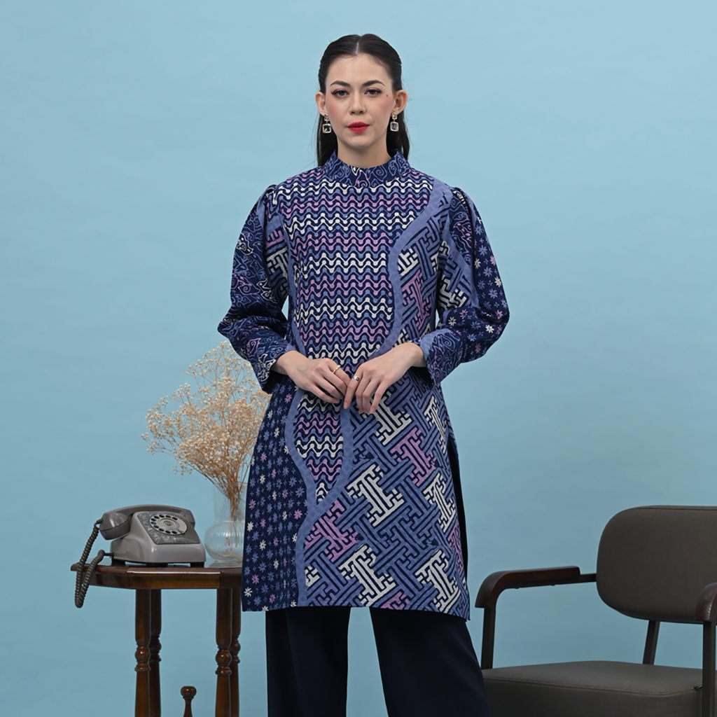 Jual NONA RARA - Sabang Dobi T3459, Baju kerja blouse batik wanita ...