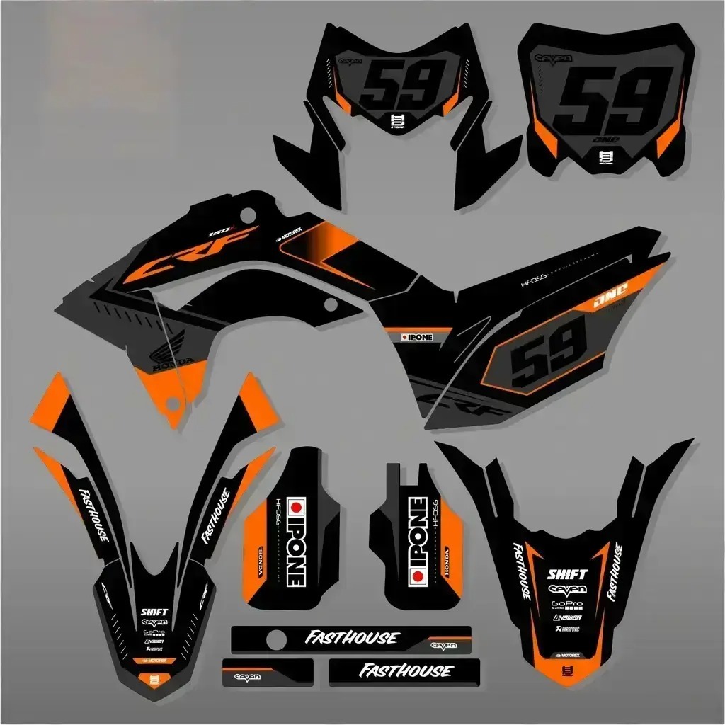 Jual decal crf 150 L custom full body / decal supermoto / decal honda ...