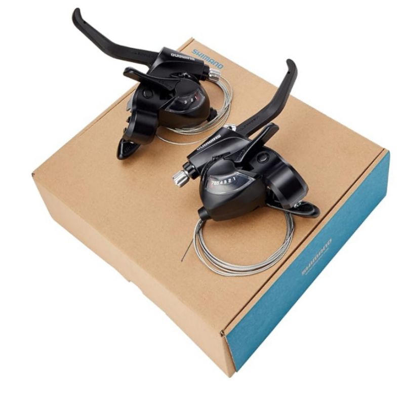 Jual Shifter Operan Gigi Plus Handle Rem Shimano EF-41 Kanan dan Kiri 3 X 7 Speed with Box ...