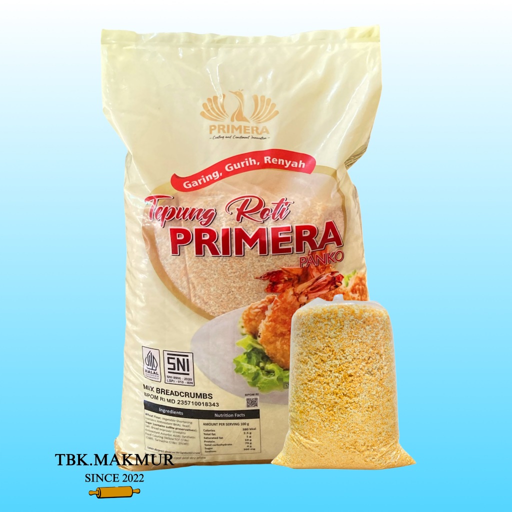 Jual Tepung Roti Tepung Panir Primera Panko Garing, Gurih, Renyah | 1 ...