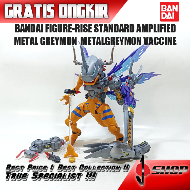 Jual BANDAI FIGURE-RISE STANDARD AMPLIFIED METAL GREYMON / METALGREYMON VACCINE FRS42 | Shopee ...